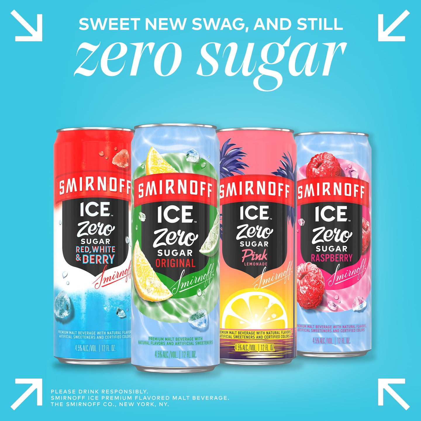 Smirnoff Ice Zero Sugar Paquete Variado 12 Pack 4,5 % de Alcohol ...