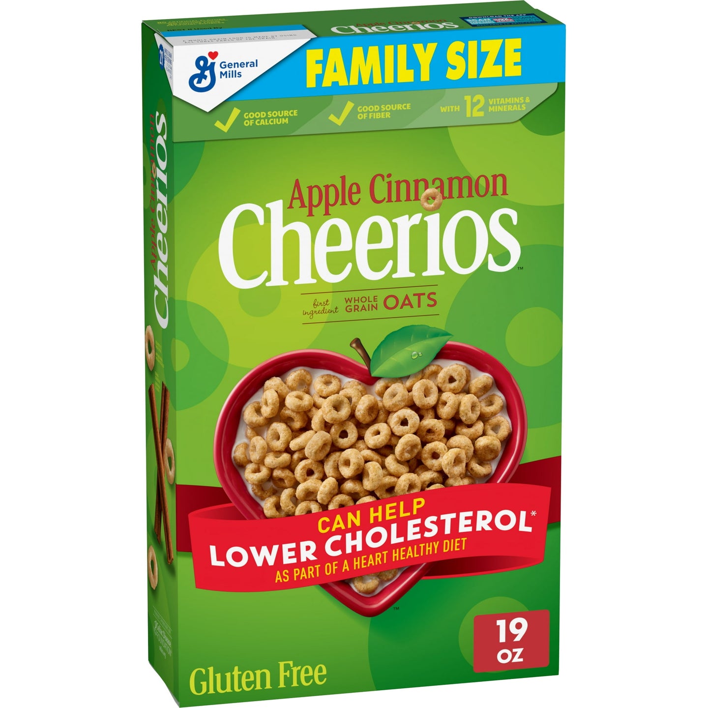 Cheerios de Manzana y Canela , Sin Gluten, Family Size, 19 oz – SUPER ...