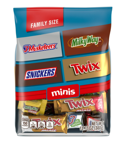 Mix Chocolates Snickers, Twix, Milky Way, 3 Musketeers Minis – SUPER USA MX