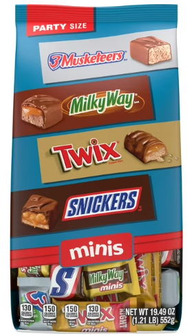 Mix Chocolates Snickers, Twix, Milky Way, 3 Musketeers Minis – SUPER USA MX