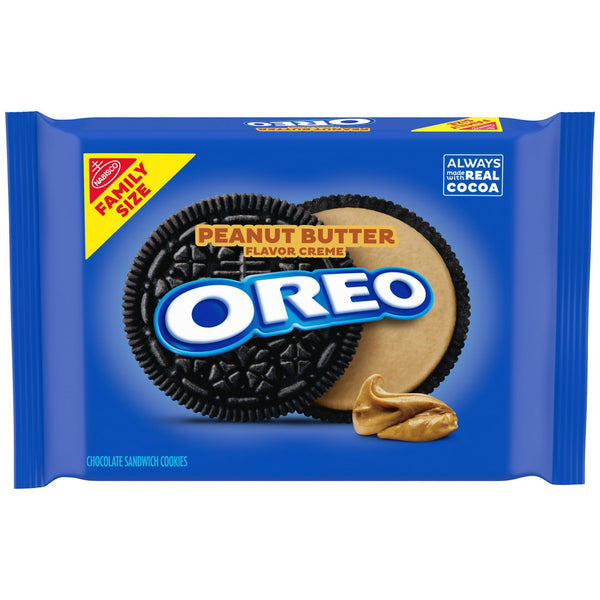 OREO Galletas con Crema y Mantequilla de Maní Tamaño Familiar, 17 oz ...