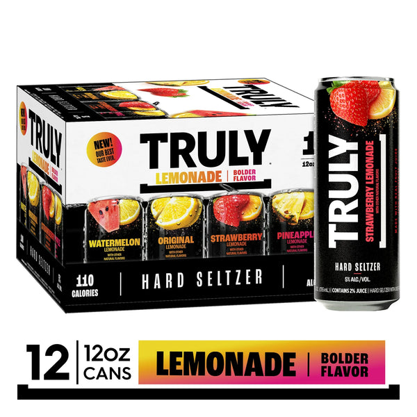 Truly Variedad Limonadas con Seltzer 12 Pack, 5% ABV – SUPER USA